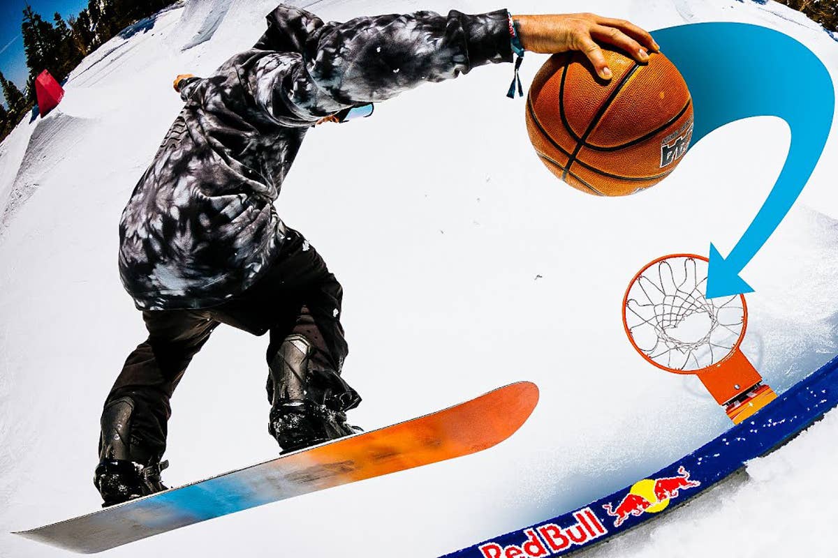 Red Bull Brings Basketball to the Slopes of Mammoth - Snowboarder