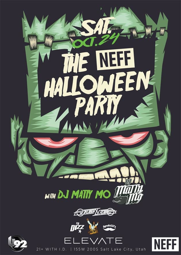 The Neff Halloween party returns to SLC on Saturday, October 24, 2015 ...