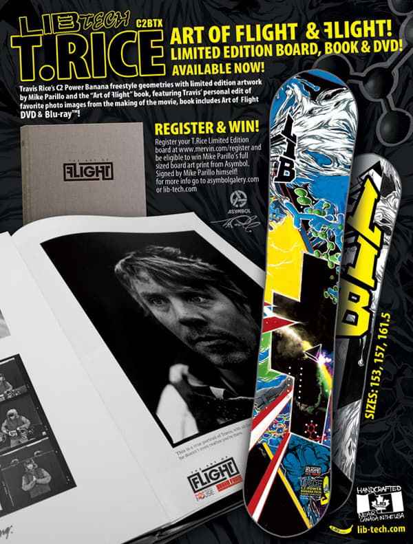 Limited Edition Lib Tech T.Rice PRO “The Art of FLIGHT” Snowboard ...