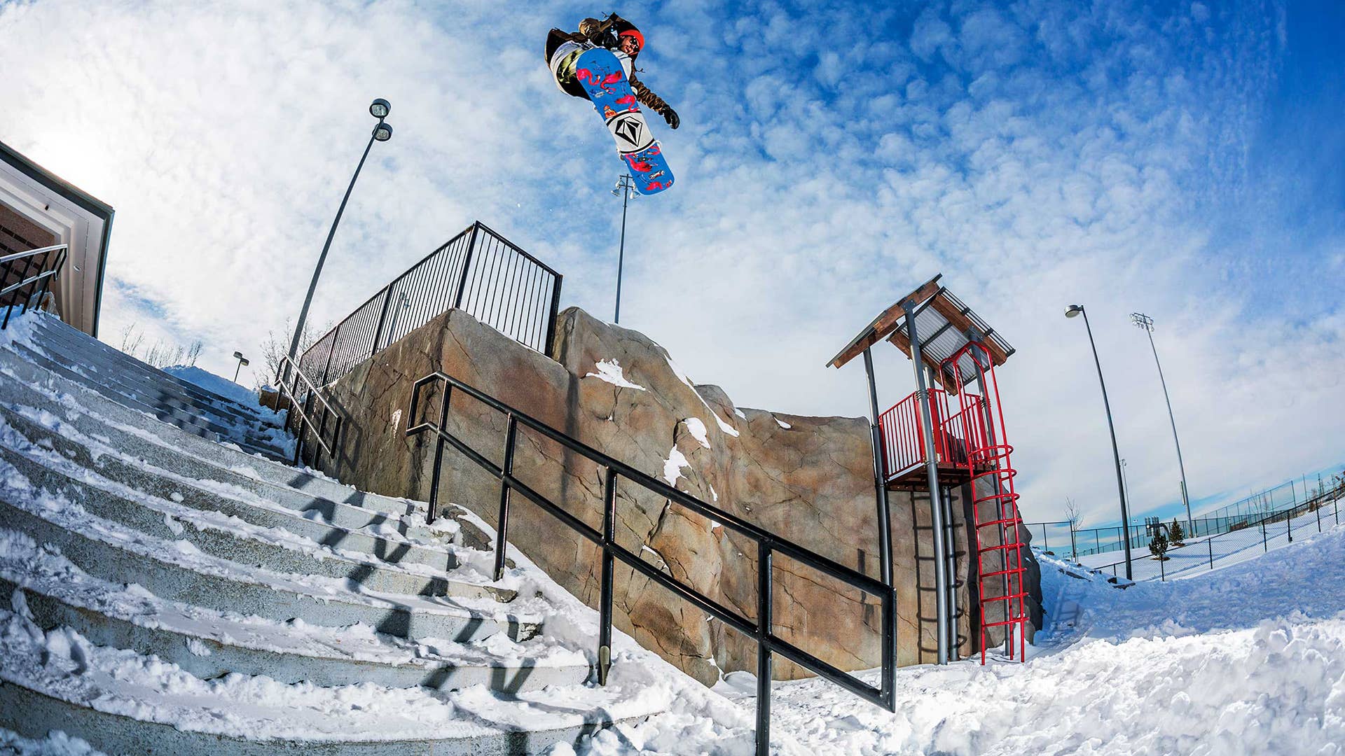 Urban Snowboarding Wallpaper