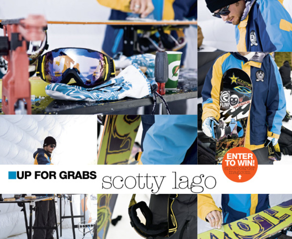 Up 4 Grabs: Win Scotty Lago’s Snowboard Gear