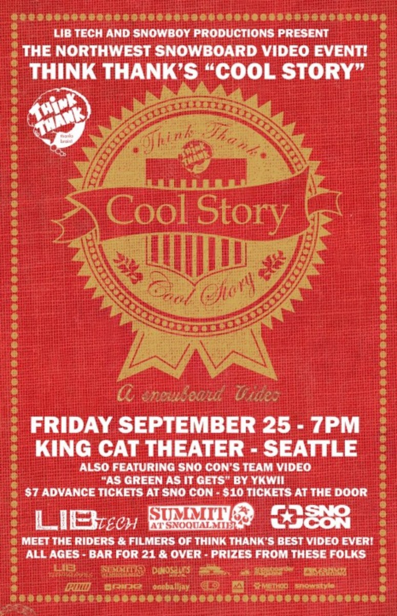 SEATTLE PREMIERE of THINK THANK's "COOL STORY"