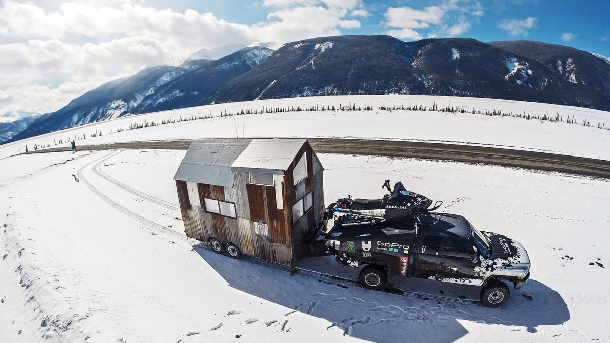 Inside Mike Basich's Mobile Cabin