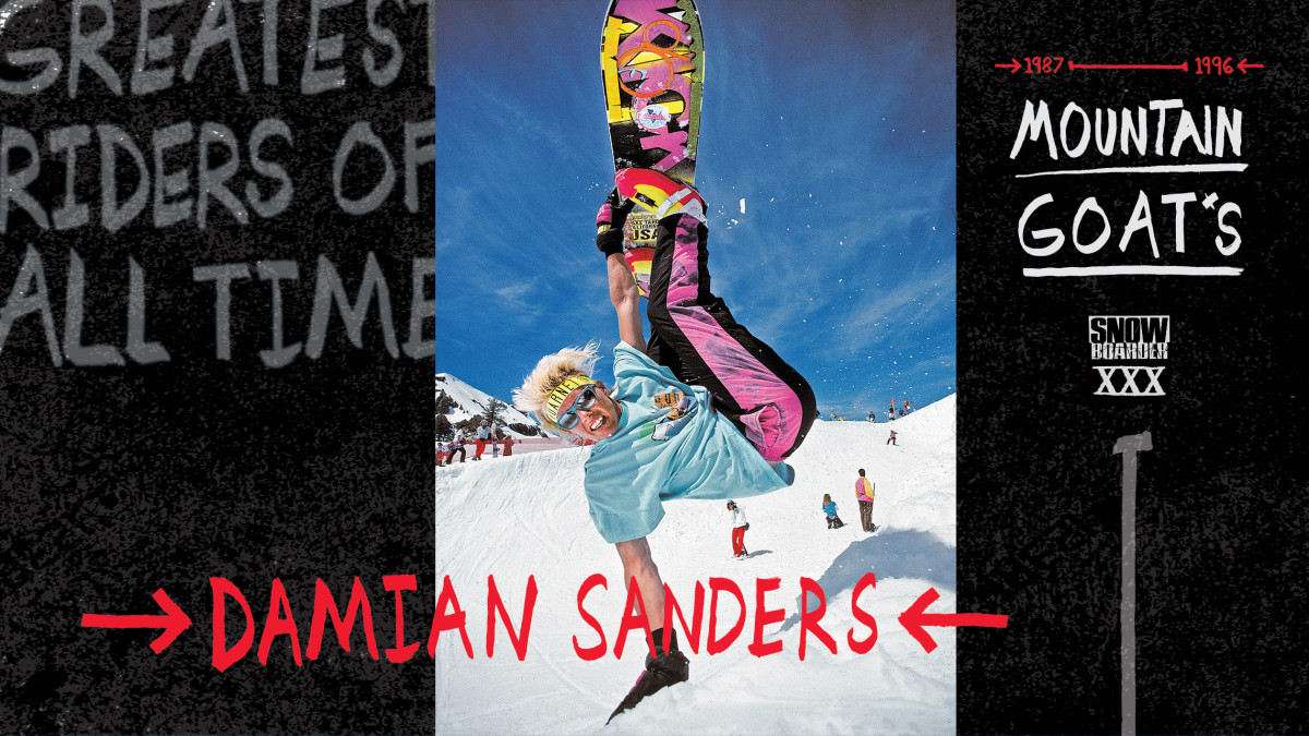 Mountain GOAT: Damian Sanders, SNOWBOARDER Magazine's First Cover Shot