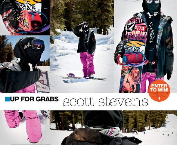 Up For Grabs: Win Scott Stevens’ Snowboard Gear