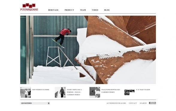 Foursquare Launches 2011 Website - Snowboarder