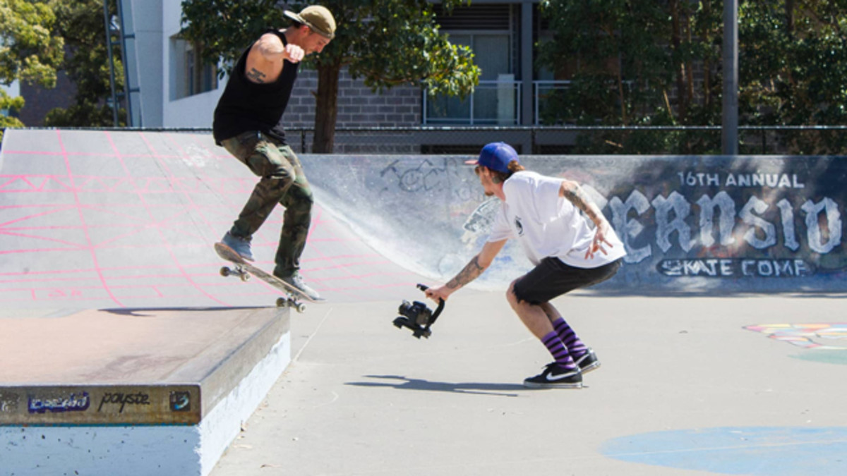 Scott Stevens and JP Walker skateboarding in Sydney, Australia