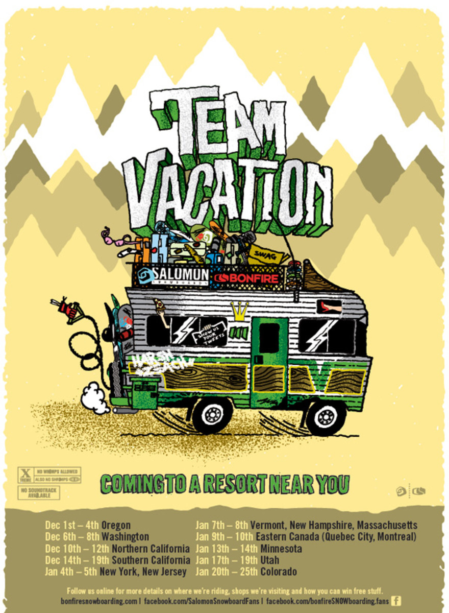 Bonfire / Salomon Team Vacation Sets Sail