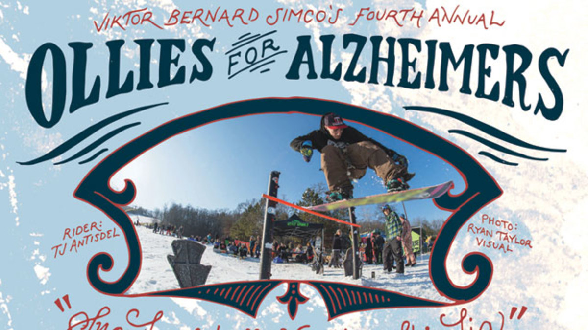 Viktor Simco's Ollies for Alzheimers 2013 - Snowboarder