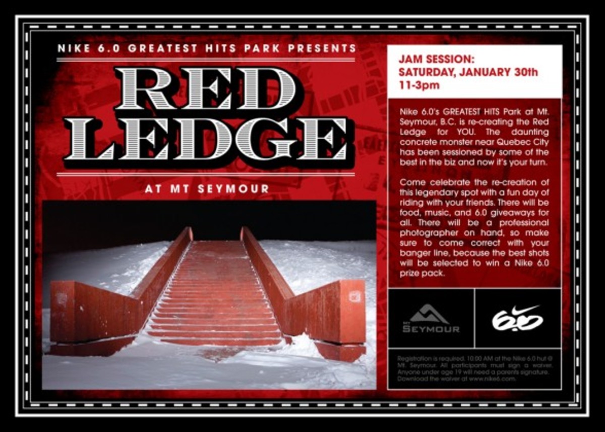 Red Ledge Headlining at Nike 6.0’s GREATEST HITS Park at Mt. Seymour