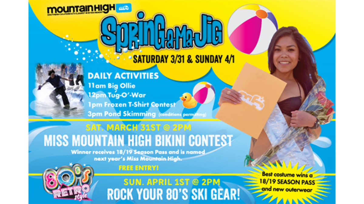 Don’t Miss Spring-A-Ma-Jig, Mountain High’s Rocking Spring Break ...