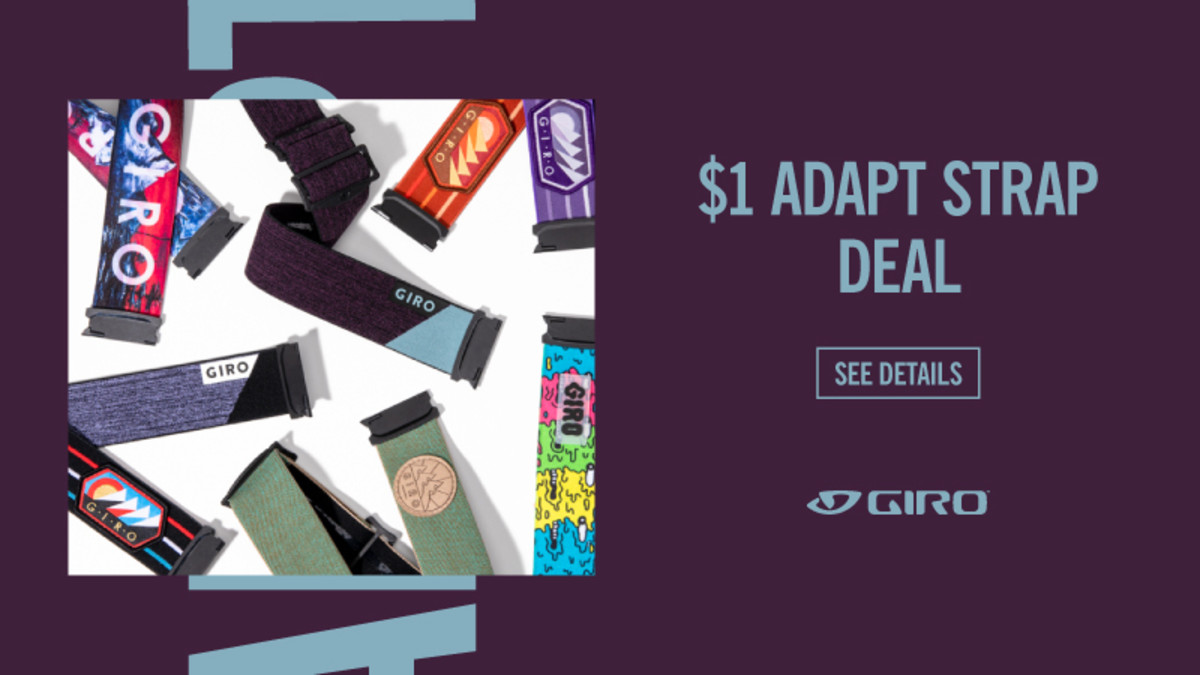 Switch up your goggle strap with Giro Adapt Strap!