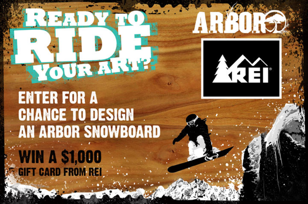 REI and Arbor 2010 snowboard design contest - Snowboarder