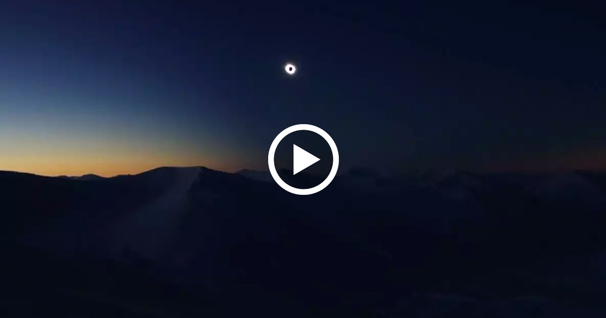 What Is It Like To Snowboard During A Total Solar Eclipse?