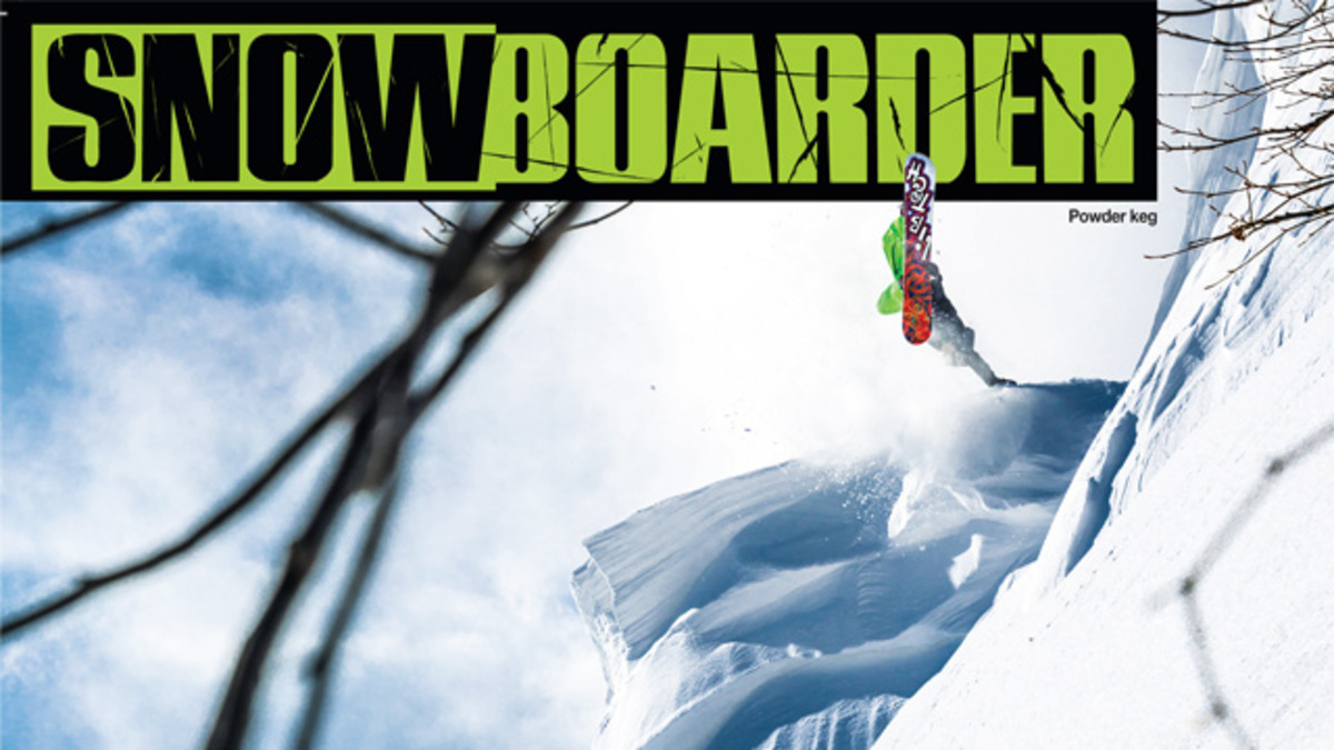 SNOWBOARDER Mag December 2015 cover features Mark Landvik during ...