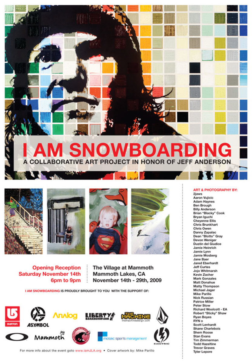 JDK Design limited edition poster for I AM SNOWBOARDING