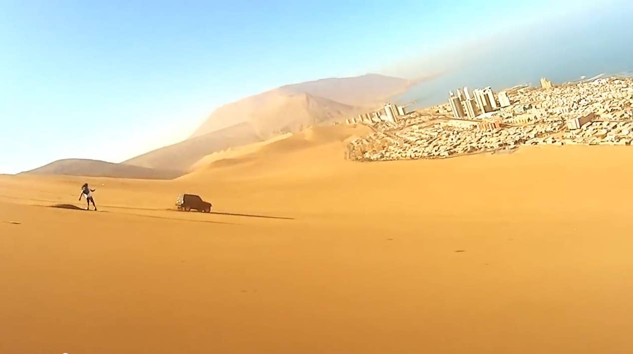 Sandboarding In Chile