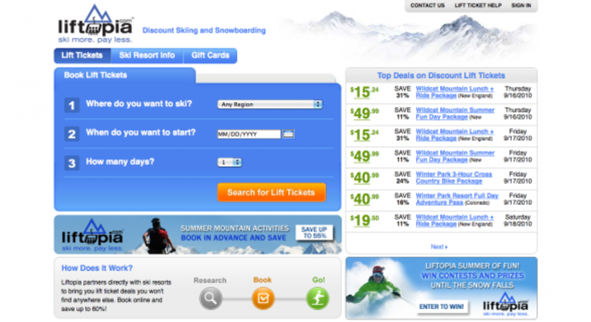 Liftopia.com Discount Lift Tickets