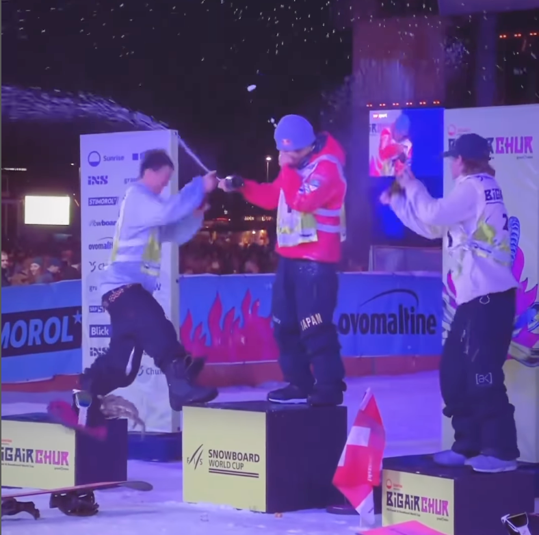 Snowboard World Cup Champions Celebrate with Bubbly Bashes and ...