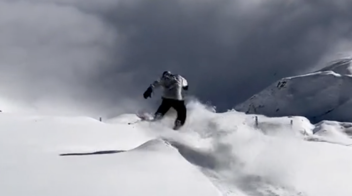 Watch: Pro Snowboarder Rides Dreamy Powder Above The Clouds