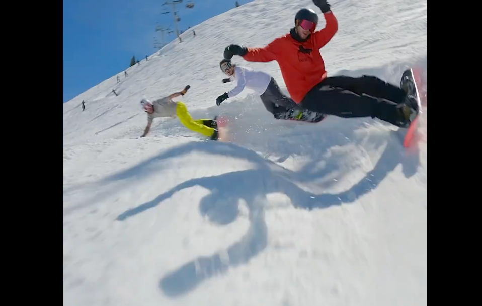 Look: Awesome POV Footage of a Snowboarder's Epic Snake Run