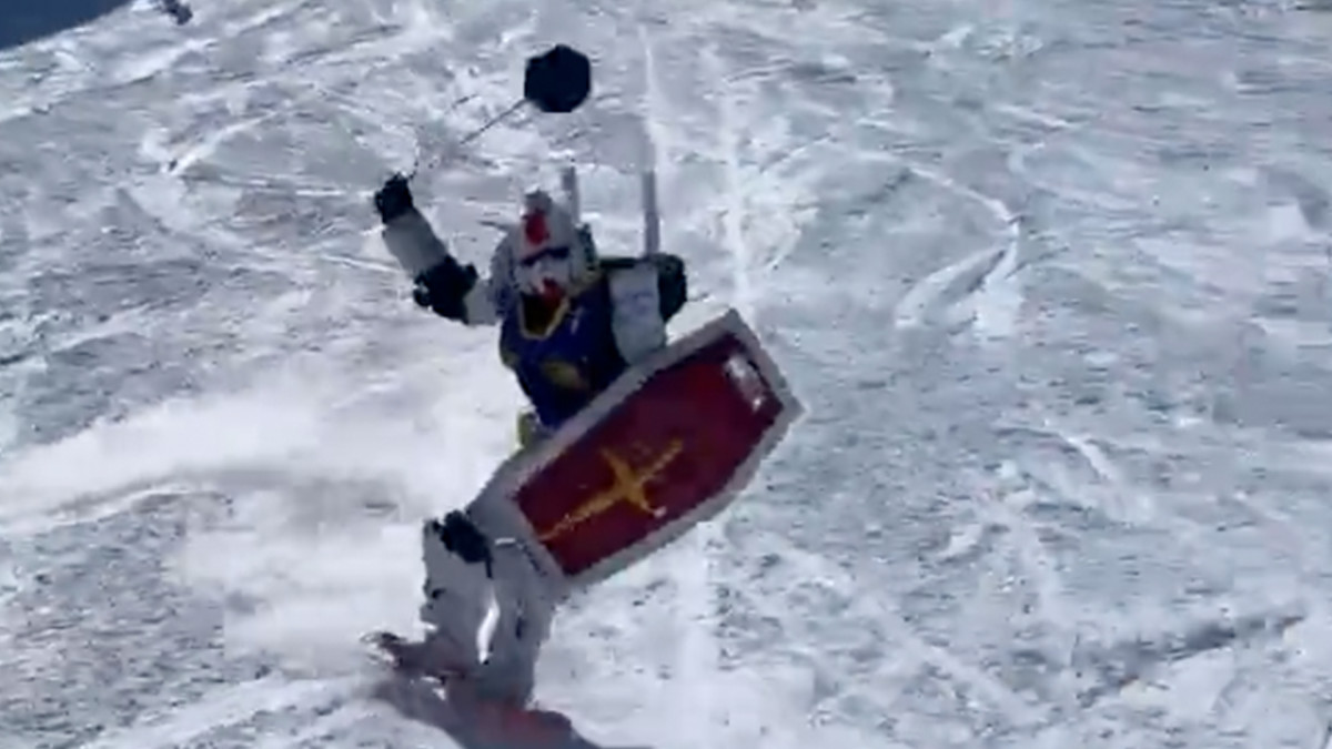 Look: Snowboarder Embodies Favorite Anime Character On The Slopes