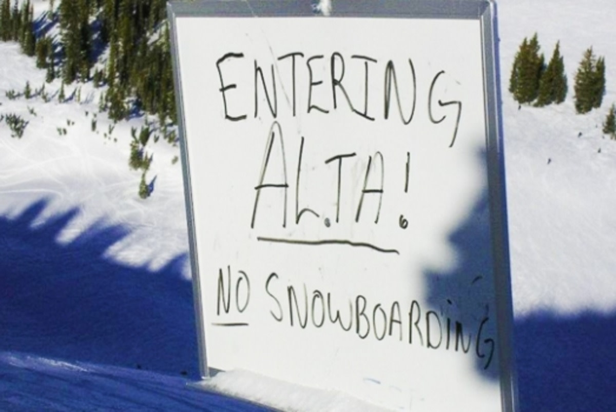 Ignorant Rider Turned Away From Ski-Only Resort