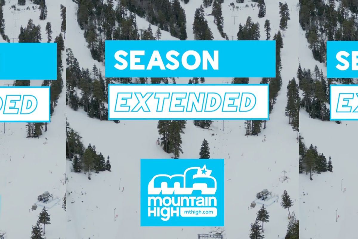 Mountain High Extends Season to April 21, 2024