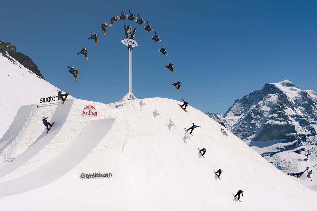 Valentino Guseli Sets World Record for Highest Snowboard Air