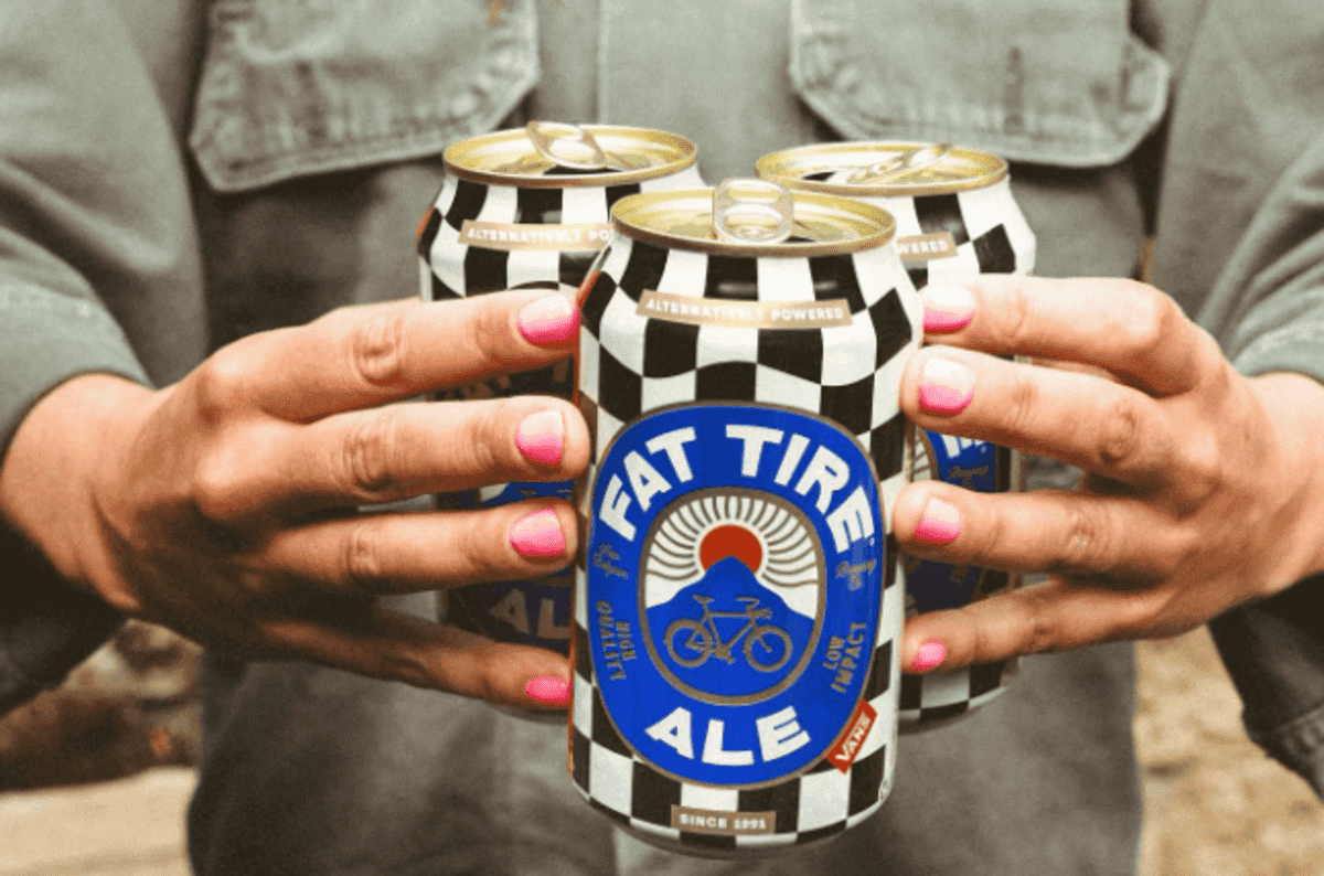 Vans Snowboarding and Fat Tire Collabed on a Summer Can - Snowboarder