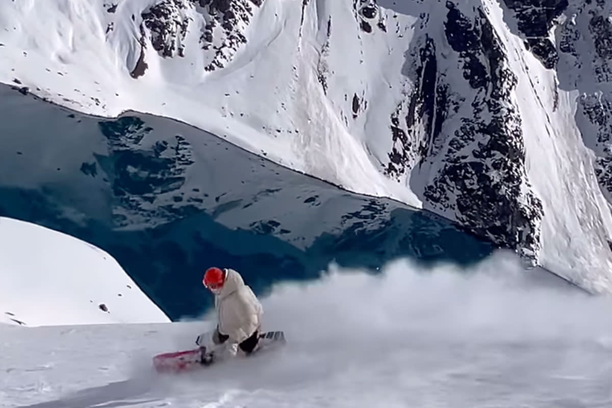 Watch: Elite Halfpipe Snowboard Coach Living His Best Life in Chile