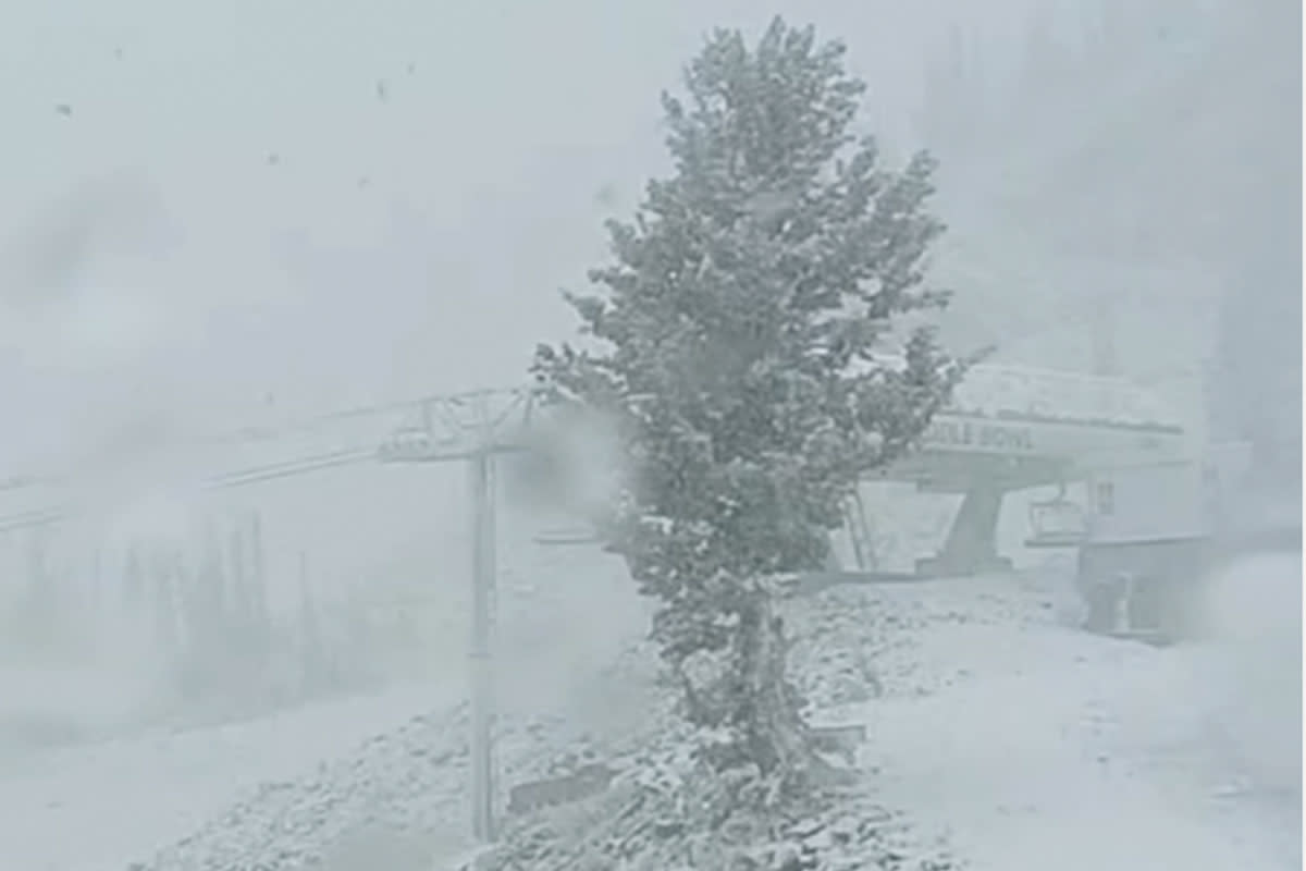 Look: September Snowfall Just 45 Minutes from Salt Lake City - Snowboarder