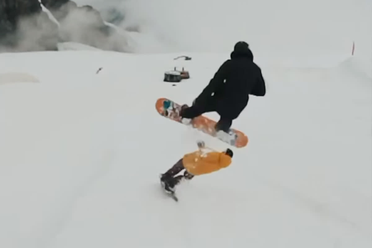 Life Flashed Before His Eyes: Watch This Remarkably Close Snowboard ...