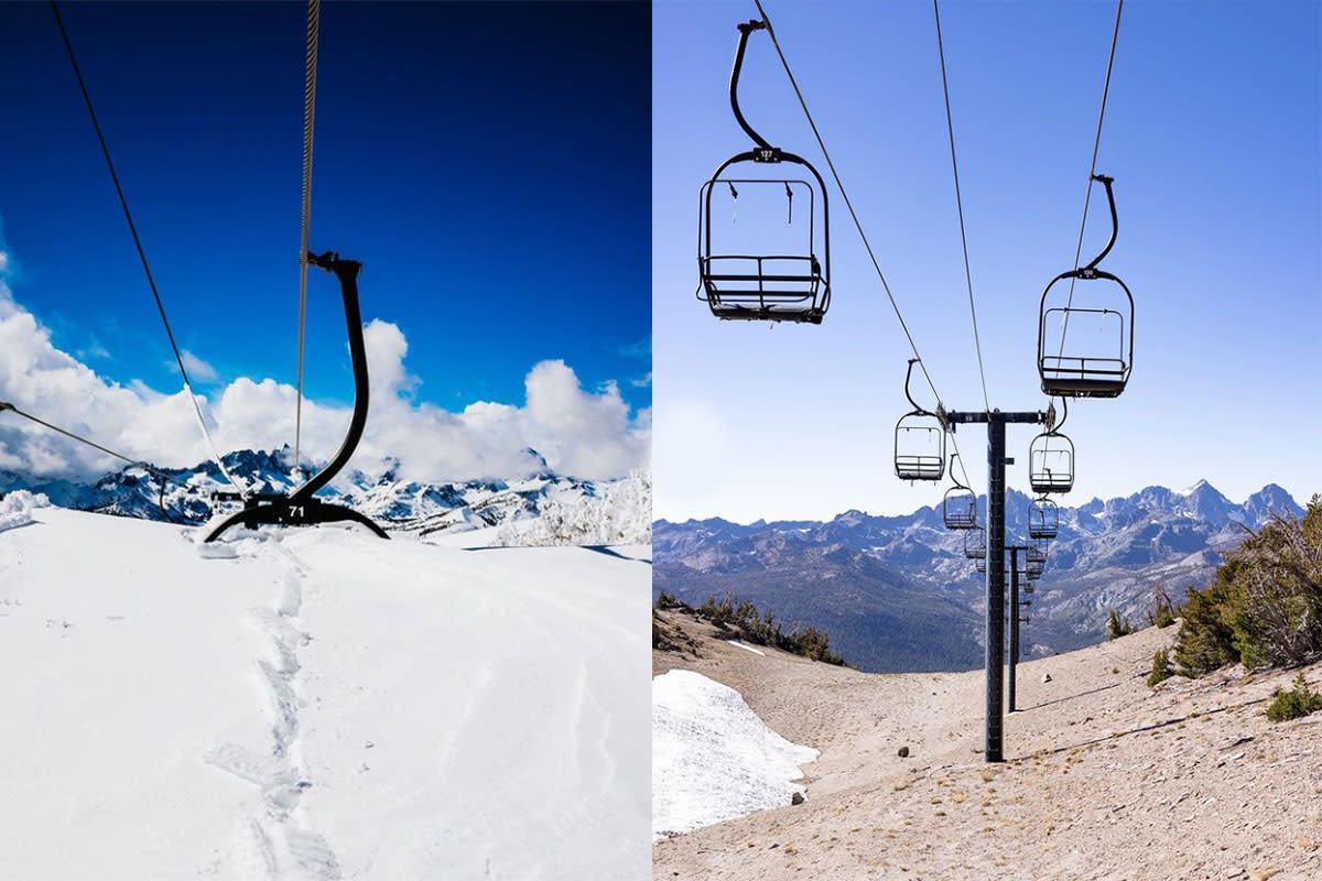 Seasonal Shifts: Before & After Transformation of Mammoth Mountain's ...