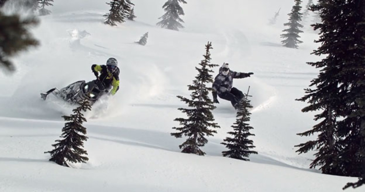 Travis Rice and Dan Adams: Backcountry Snowmobiling Reunion ...