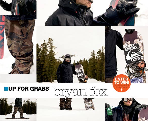 Up 4 Grabs: Win Bryan Fox’s Snowboard Gear - Snowboarder