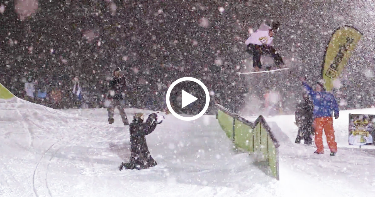 Nate Haust Wins $5,000 at Rails 2 Riches 2017 - Snowboarder