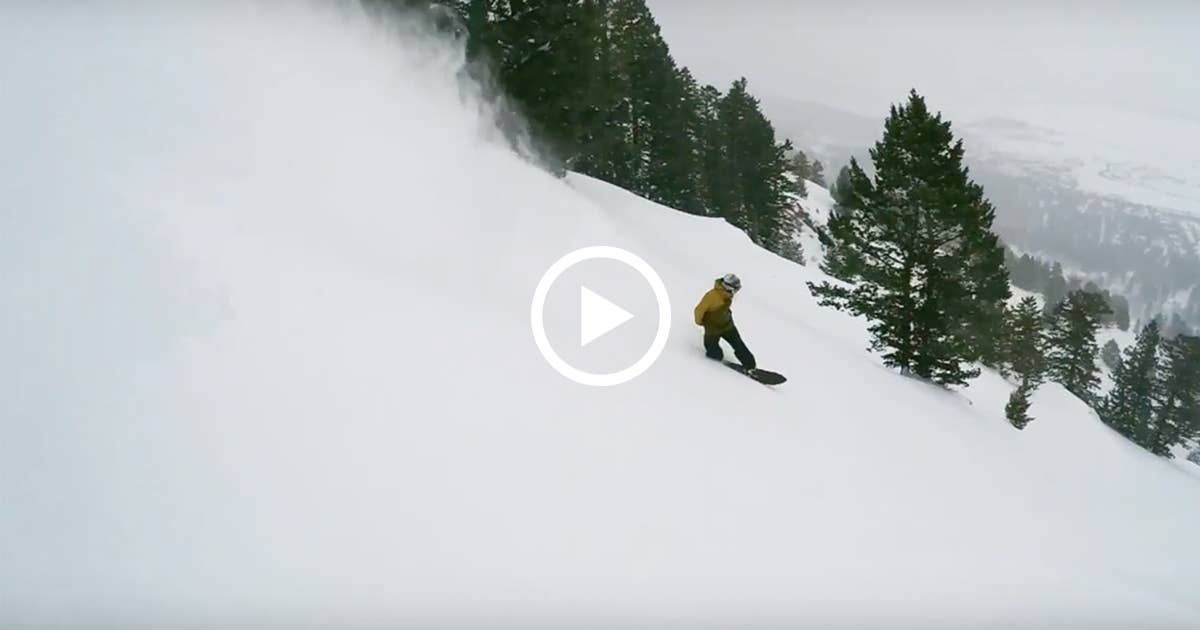 Storm Boarding - Mark Carter Rides Powder at Jackson Hole - Snowboarder