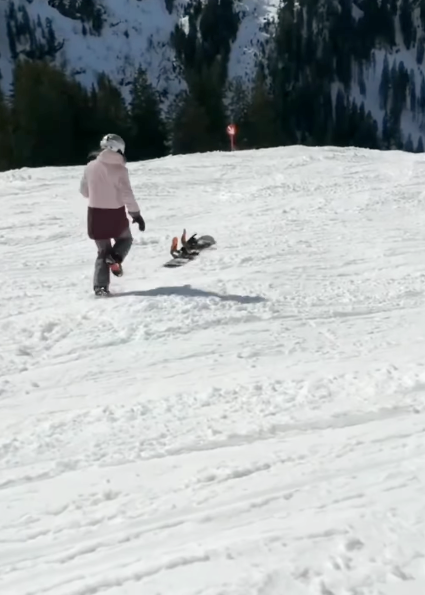 Watch: Snowboard Takes Off Solo Downhill As Rider Dives After It ...