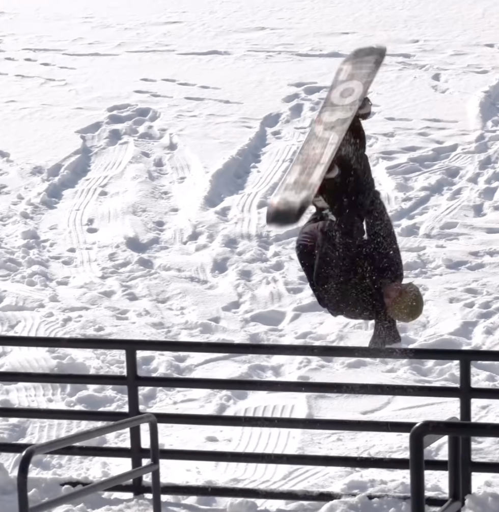 Watch: Snowboarder Fails in the Best Way Possible - Snowboarder