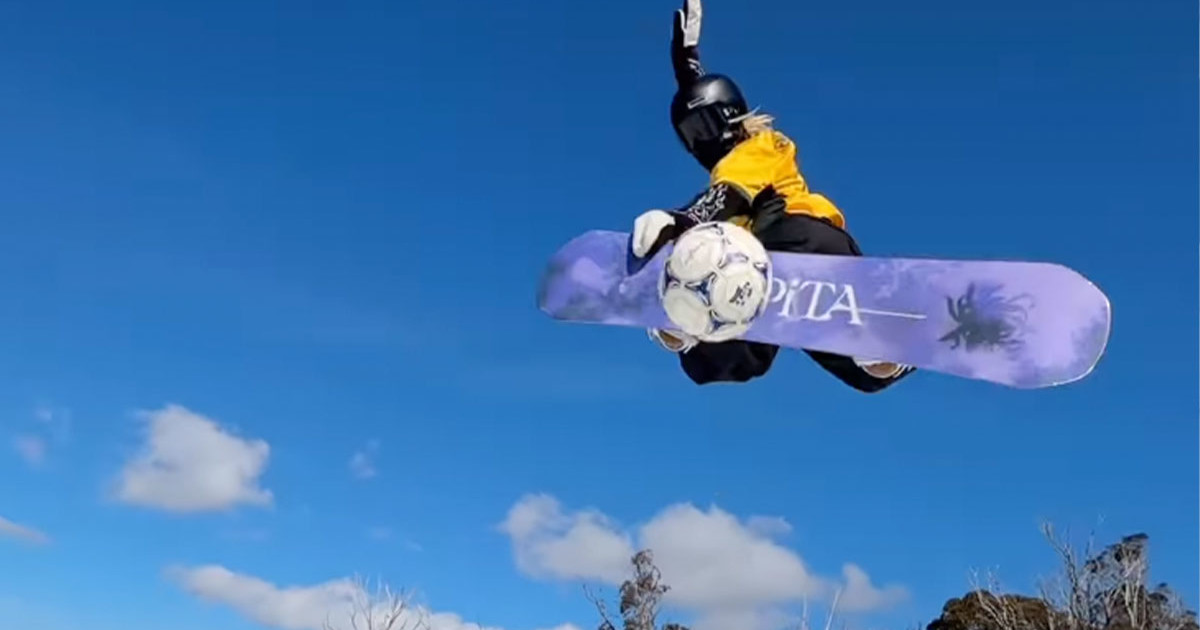 Watch: Aussie Snowboarders Combine Freestyle and Soccer - Snowboarder