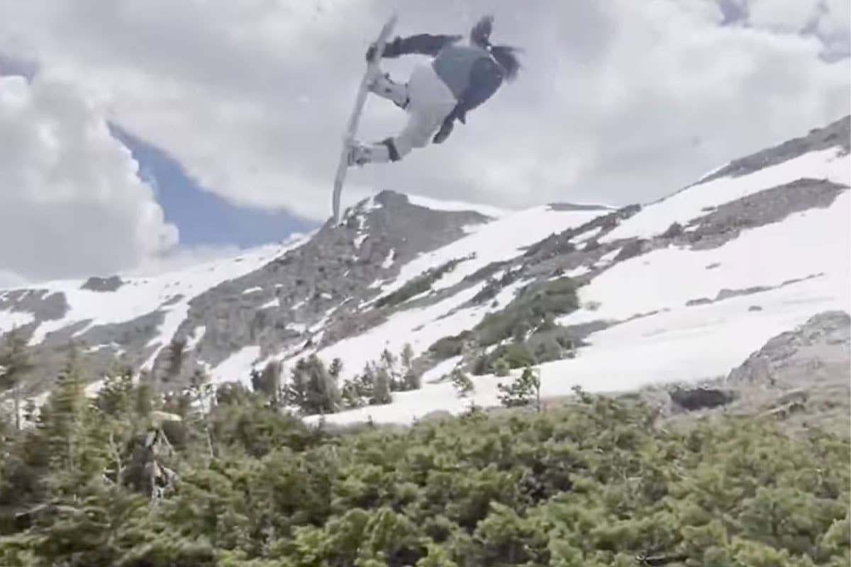 Watch: Snowboarder Miscalculates Gap Over Trees and Pays the Price ...
