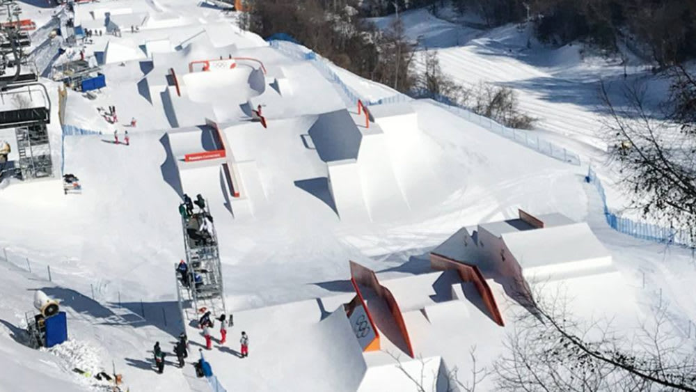 First Look at the 2018 Winter Olympic Snowboarding Slopestyle Course ...