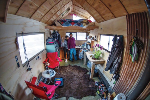 Inside Mike Basich's Mobile Cabin - Snowboarder