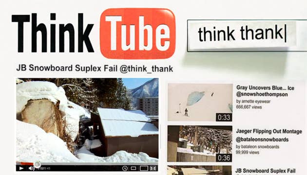 Think Tube: Think Thank Teaser – Jesse Burtner - Snowboarder